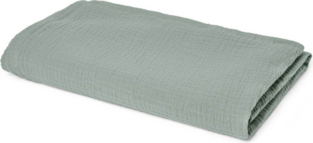 Tchibo - Mušelínový outdoorový ručník - barva: zelená