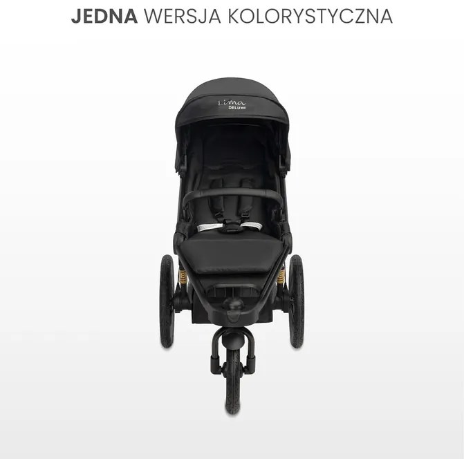CARETERO Kočárek Lima Deluxe BLACK