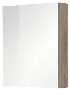 Mereo Aira - Zrcadlová skříňka, 600x700 mm, dub CN715GD