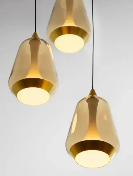 Minimalistický lustr Alish 3 Zlatá