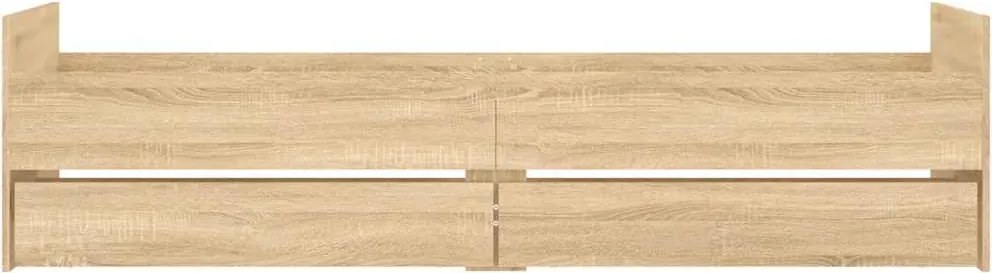 Rám postele se zásuvkami dub sonoma 75 x 190 cm Small Single 3207387
