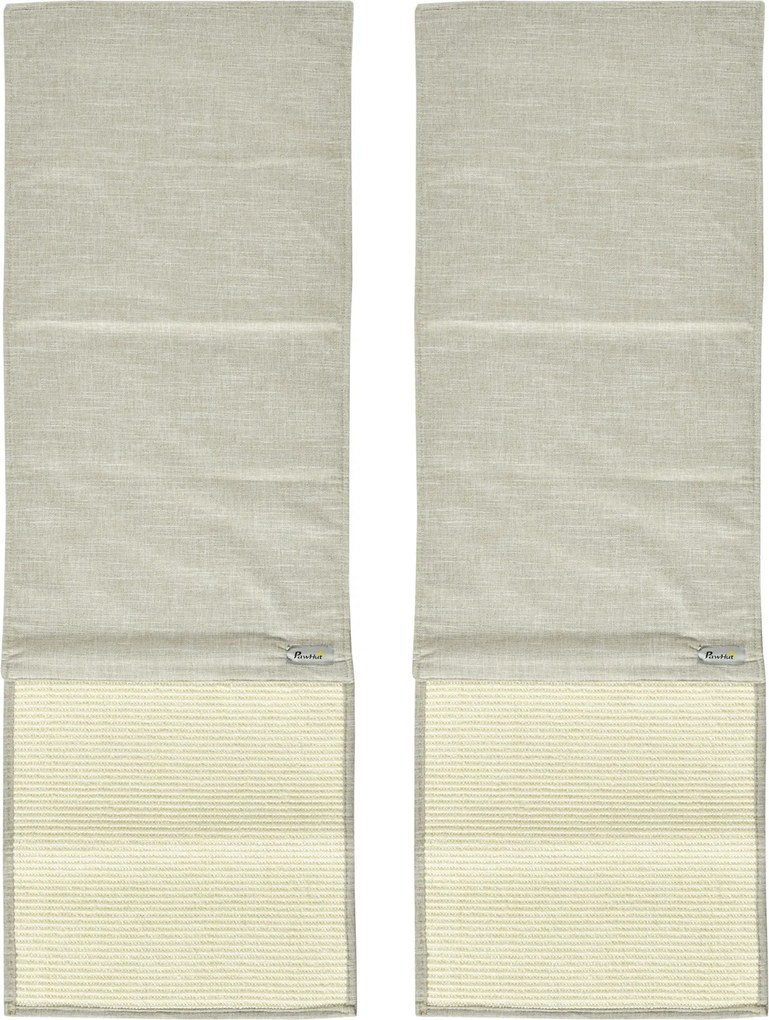PawHut 2-dílná škrábací podložka na ochranu sedací soupravy - sisalová škrábací rohož pro kočky 130 x 45 x 0,3 cm | Aosom