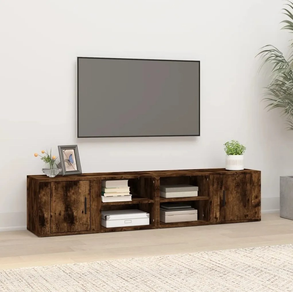 vidaXL TV skříňky 2 ks 80 x 31,5 x 36 cm kompozitní dřevo [819441] Barva: Betonová šedá