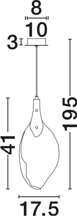 Ocelové LED stmívatelné závěsné svítidlo ve zlaté barvě se skleněným stínidlem ø 17,5 cm Bellina – Nova Luce