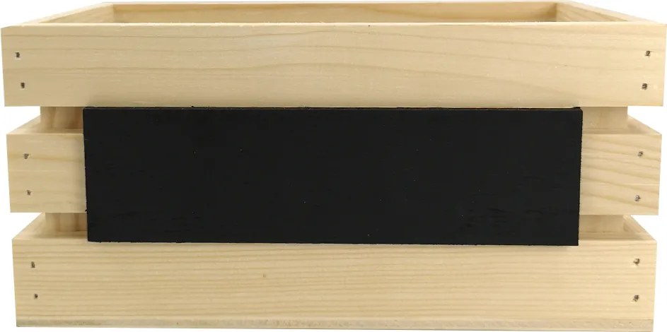 AMADEA Dřevěná bedýnka na bylinky z masivního dřeva s možností popisu, 24x14x11,5 cm