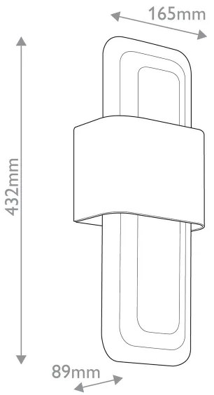 Kichler KL-SERENE-LED-W-NBR - LED Nástěnné svítidlo SERENE LED/16W/230V mosaz