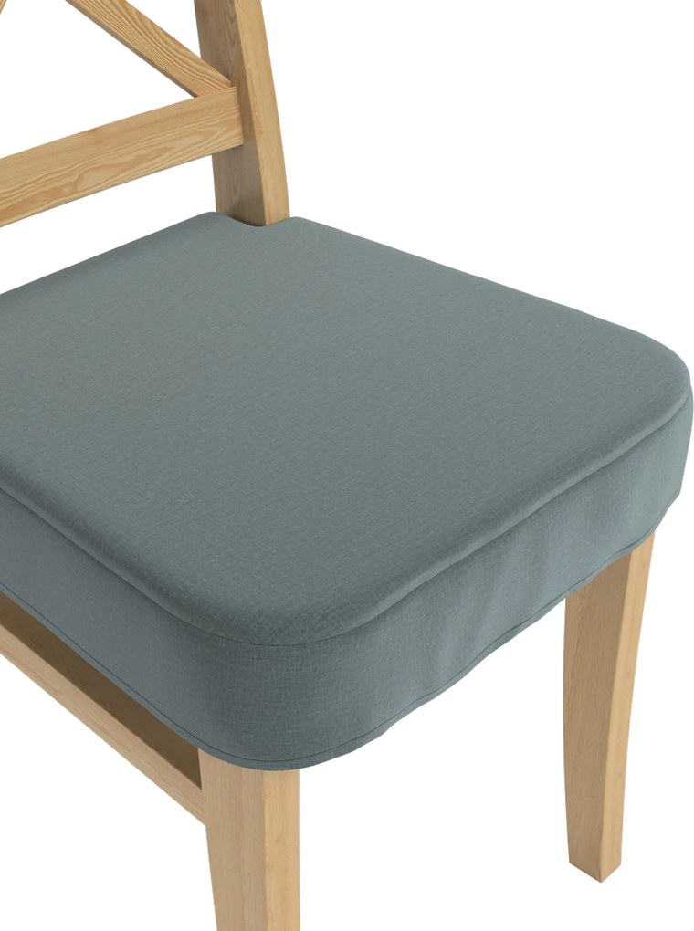 Sedák na židli IKEA Ingolf barva zelená látka sametová