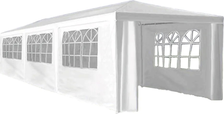 Zahradní párty stan, bílá, 3x9 m, TEKNO NEW TYP 3 + 8 bočních stran