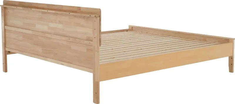 Manželská postel 180x200, masivní dřevo, přírodní, NOEMI Kondela 0000397515