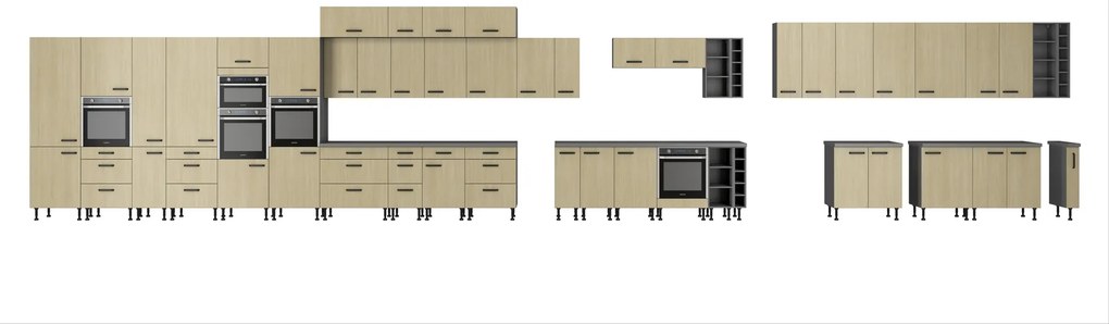 Kuchyňská skříňka SCANDI 60x60 GN-90 2F (90°)