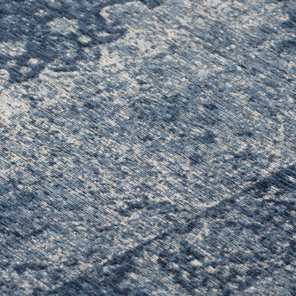 Flair Rugs, Kusový koberec Manhattan Antique Blue, 120x170, modrá, ložnice