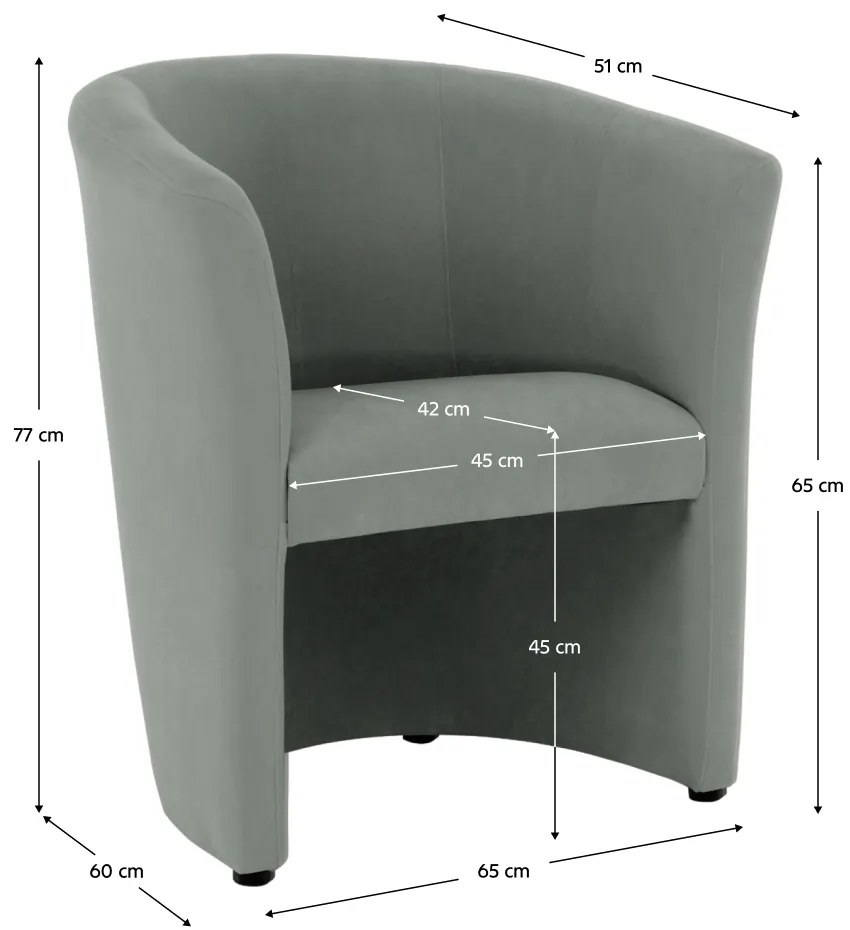 Klubové křeslo TRION - mikfofáze, zelená