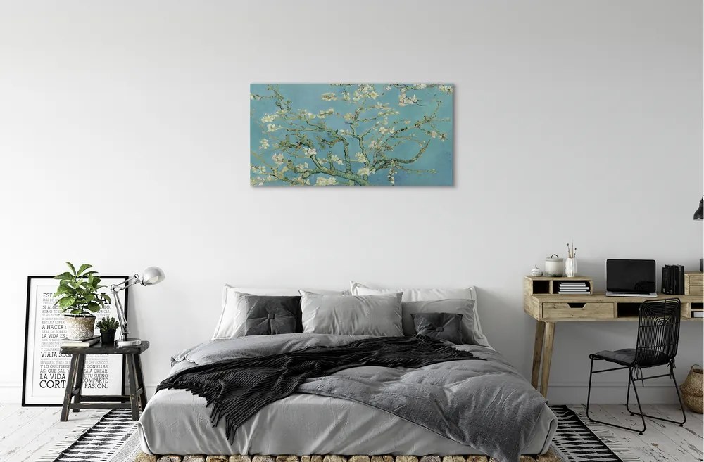 Obrazy na plátně Art mandlové květy 120x60 cm