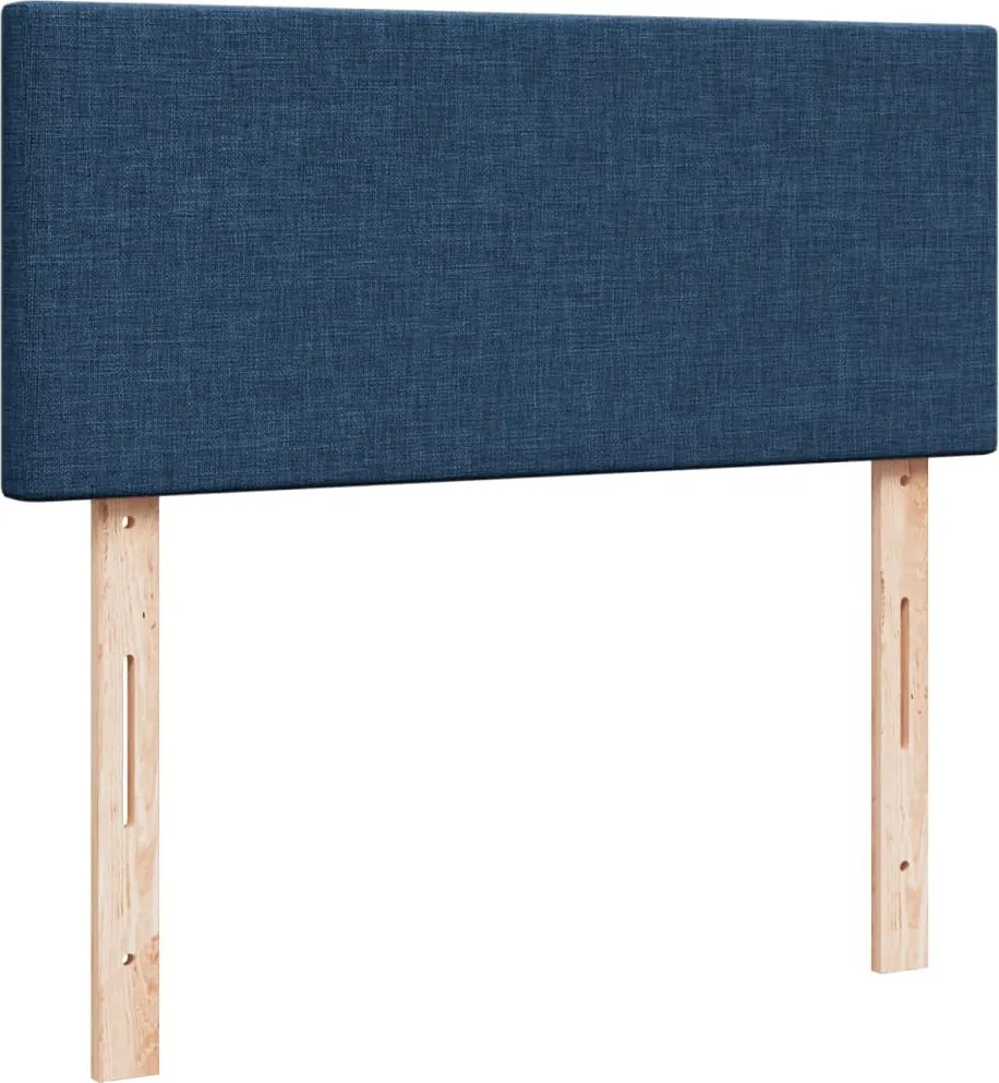 Box spring postel s matrací modrá 120x200 cm textil 3288154