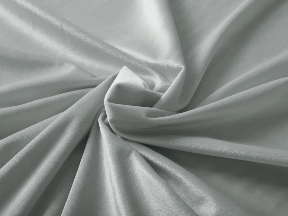 Biante Sametový polštář válec bonbon SV-029 Cementově šedý 15x100 cm