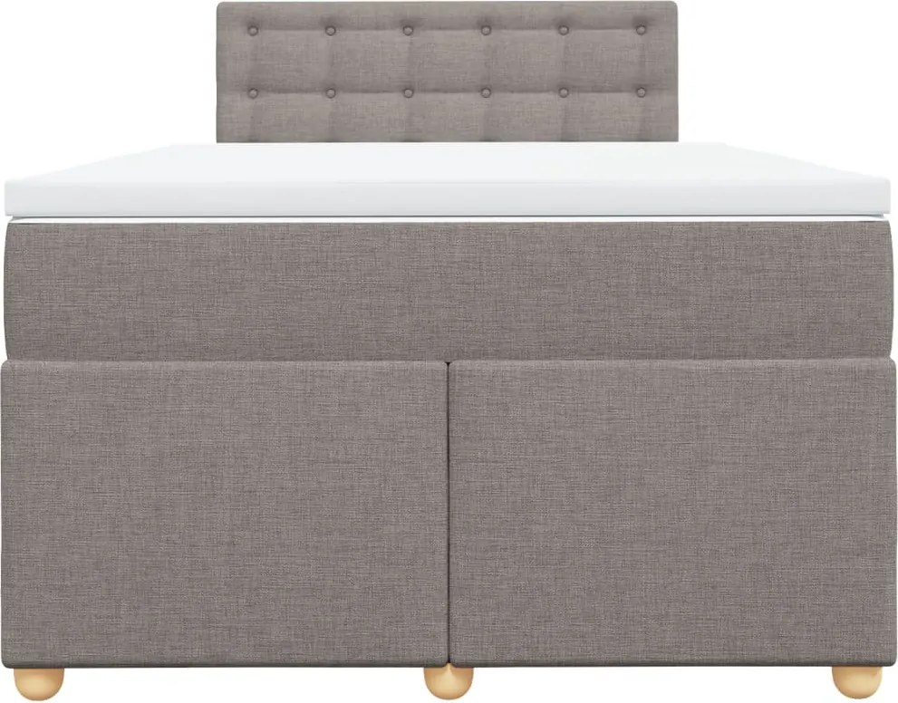 Box spring postel s matrací taupe 120x190 cm textil 3288937