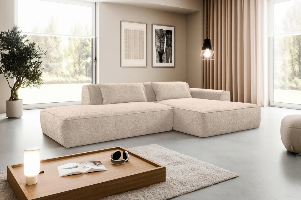 XXXLutz ROHOVÁ SEDAČKA, kompozitní dřevo, textil, plast, pískové barvy MID.YOU - Sedací soupravy - 000694009638