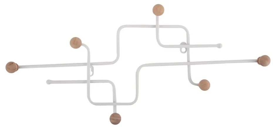 Bílý kovový nástěnný věšák 60,5 cm Metro – PT LIVING
