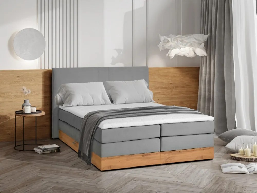 Postel boxspring Fox 180x220 s úložným prostorem - výběr barev