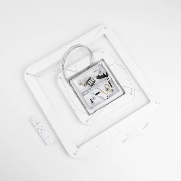 Brilagi - LED Stmív. lustr na lanku FALCON SLIM LED/78W/230V 50x50 cm bílá + DO