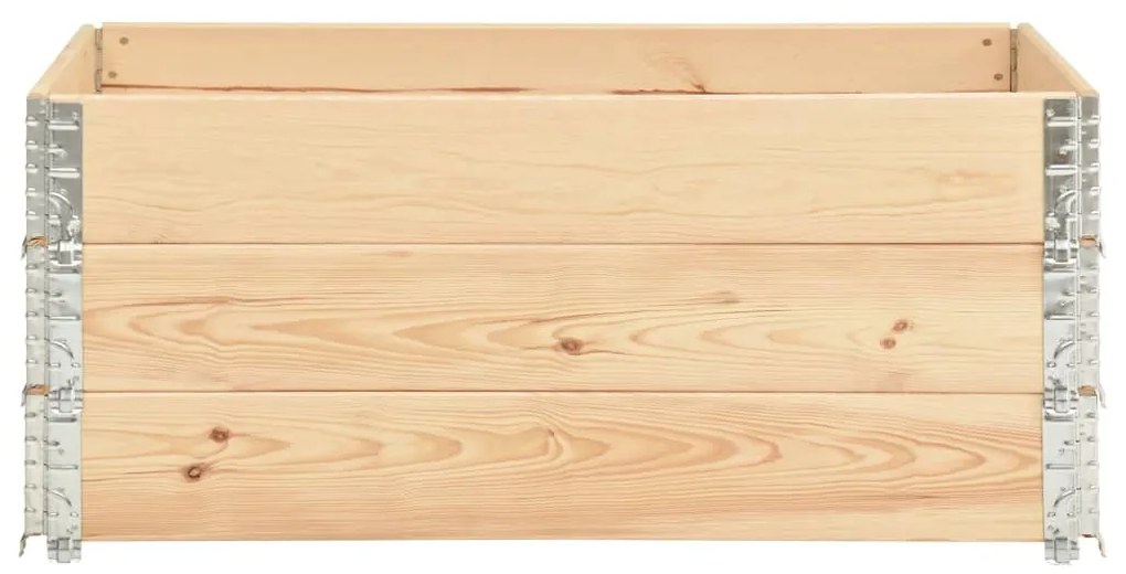 Vyvýšené záhony 3 ks 100 x 150 cm masivní borové dřevo - Default Title