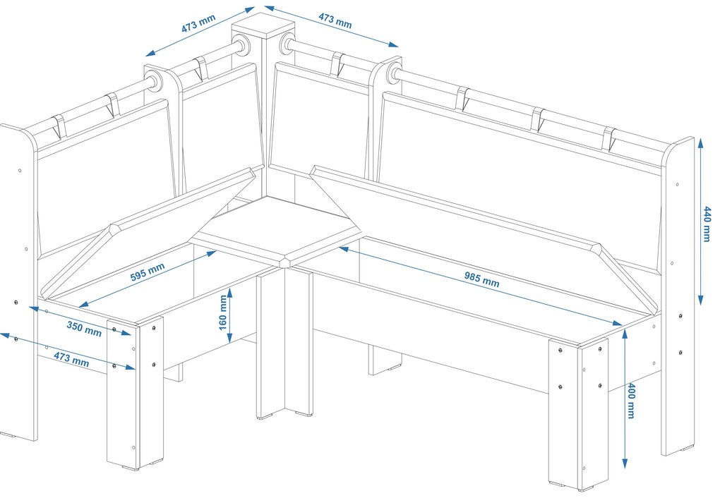 Rohová lavice HEJTMAN