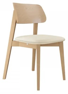 Čalouněná jídelní židle KT63, Potah: Magic Velvet 2205, Barva dřeva: buk