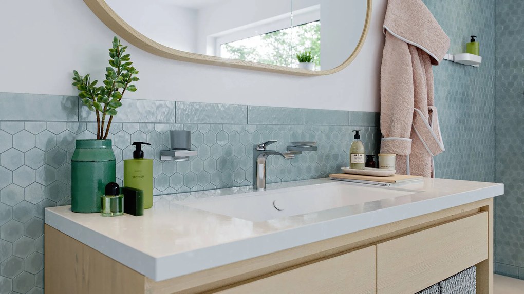 Hansgrohe Vivenis, umyvadlová baterie 110, s výpustí, EcoSmart, chromová, 75020000