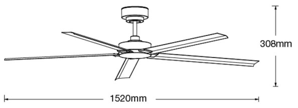 Lucci air 21616049 - Stropní ventilátor MONZA IP55 bílá + dálkové ovládání