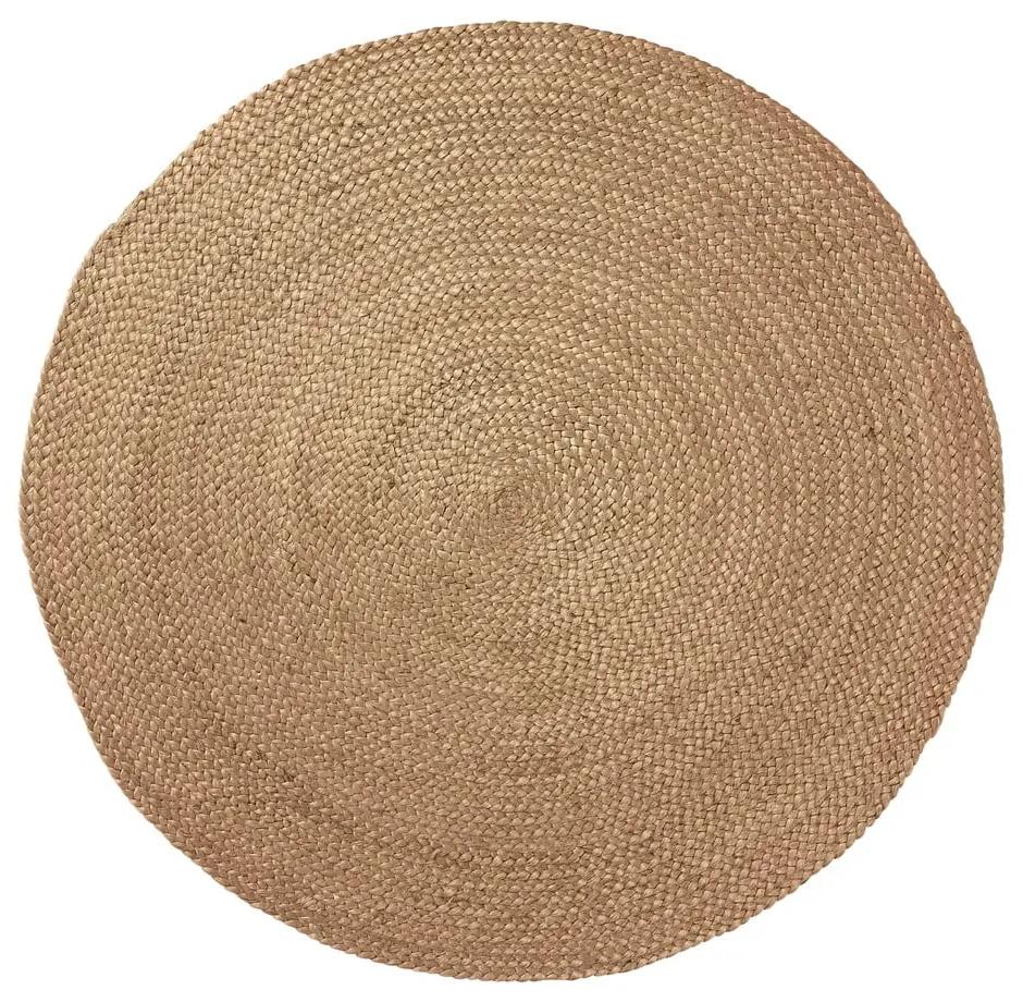 Přírodní jutový koberec Dip, ⌀ 100 cm