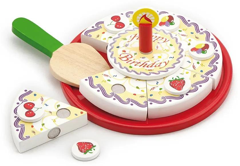 Dřevěné krájení dortu Viga Barva: multicolor