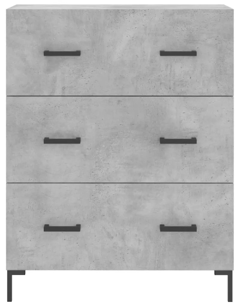 Skříň highboard betonově šedá 69,5x34x180 cm kompozitní dřevo