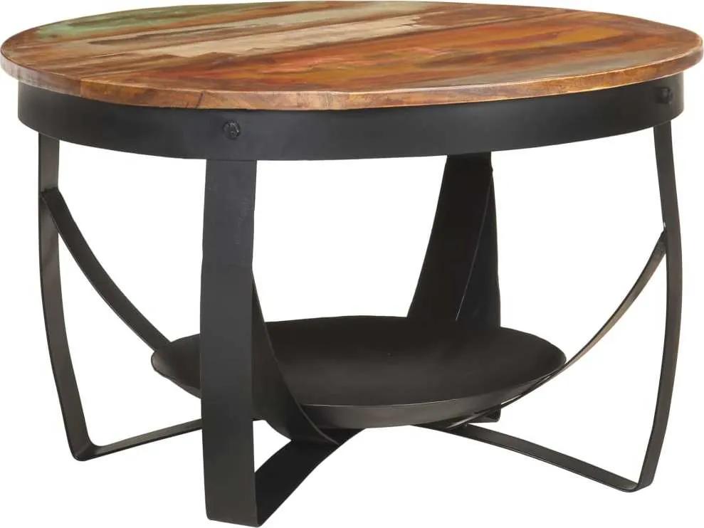 vidaXL Konferenční stolek Ø 68 x 43 cm masivní recyklované dřevo [320796]