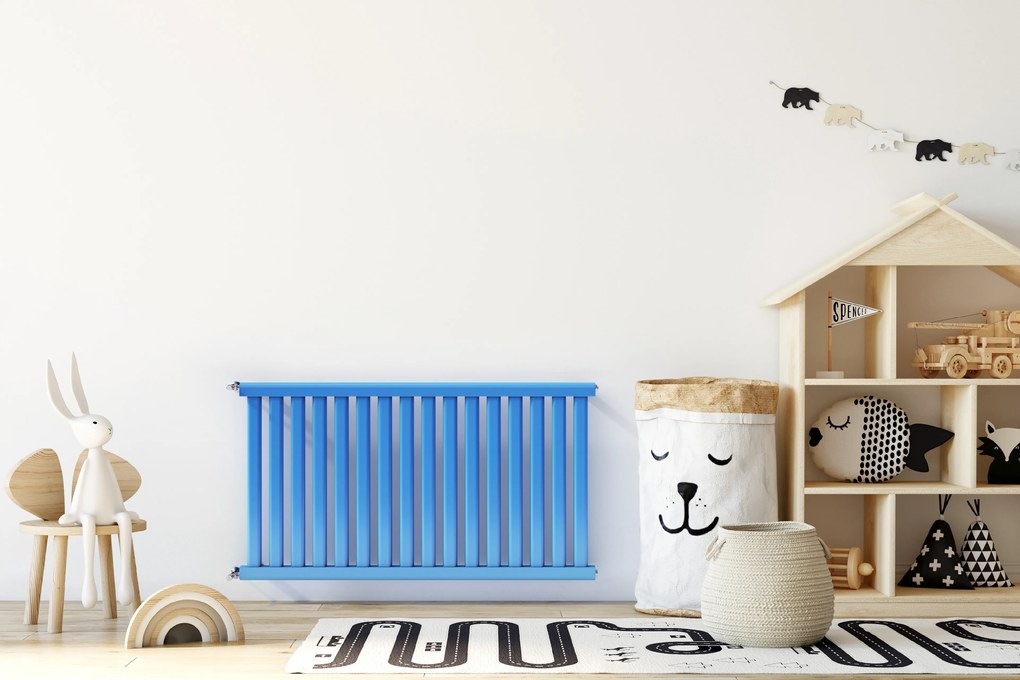 Regnis Kalipso Room, topné těleso 540x1200mm s připojením 500mm, 637W, černá matná, KPP/1200/540/D500/BLACK
