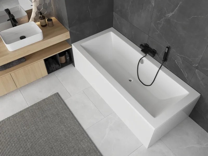 Mexen Cube obdélníková vana 170 x 80 cm s obložením, bílá - 55051708000X