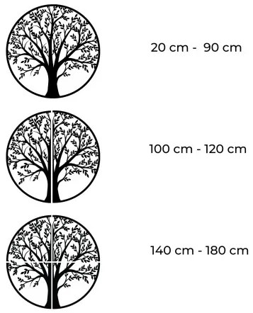 Přírodní dřevěná nástěnná dekorace strom života | SENTOP HDF0217