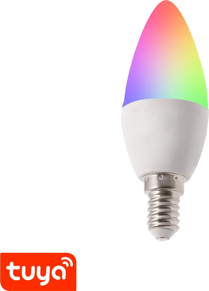 T-LED 021202 SMART LED žárovka E14 Tuya RGBCCT TU5W RGBCCT