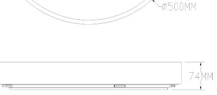 Zuma Line MS724-R500-GD - LED Stm. svítidlo NADI LED/50W/230V pr. 50 cm zlatá+DO
