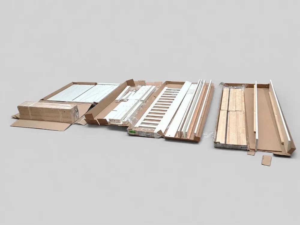 Bílá patrová/s výsuvným lůžkem dětská postel z borovicového dřeva s úložným prostorem s roštem 90x200 cm SCOTT - II. jakost – Vipack