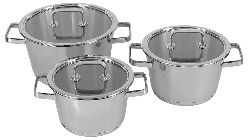 Set hrnců 6 ks - Merkur Lunasol - 600963