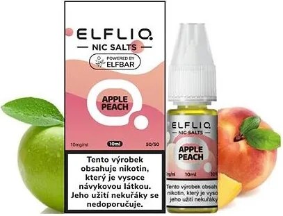Elfliq Salt Jablko s broskví 10ml (10mg)