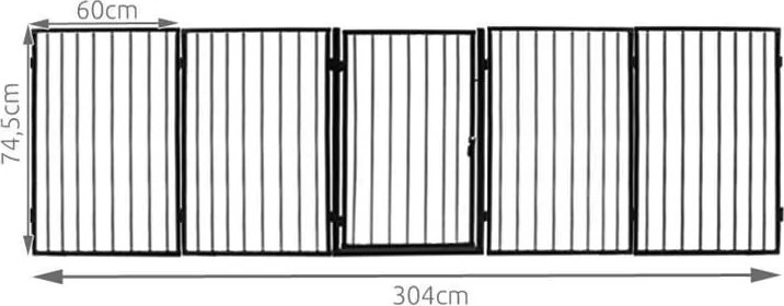 Zábrana ke krbu 300cm Kaminer BK-2961