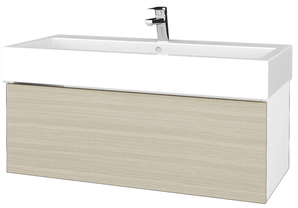 Dřevojas Koupelnová skříň VARIANTE SZZ 100 Varianta: N01 Bílá lesk / IND Individual