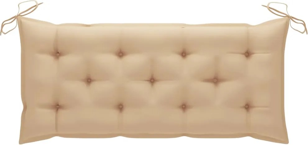 Zahradní lavice s poduškou 120 cm masivní akáciové dřevo 3063786
