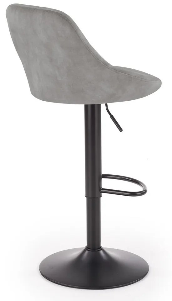 Barová židle Archer, šedá / černá