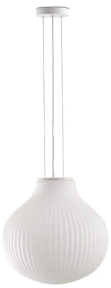 FARO Barcelona FARO 28301 - Lustr na lanku ISABELLE 1xE27/15W/230V pr. 40 cm bílá FA28301