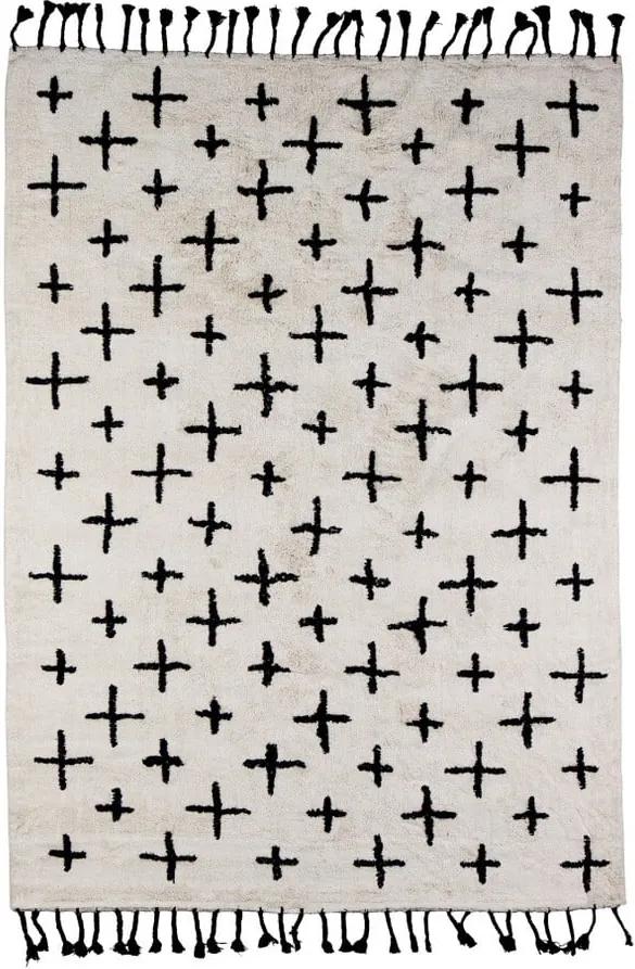 Béžový bavlněný koberec BePureHome More, 170 x 240 cm