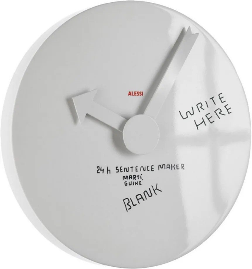 Alessi designové nástěnné hodiny Blank Wall Clock