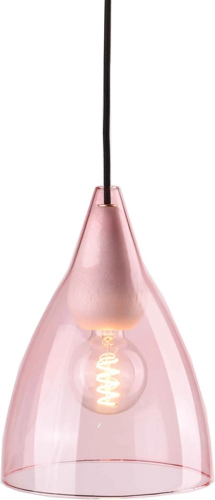 Stropní lampa Soft růžová