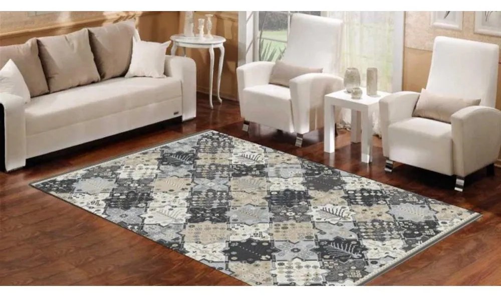 Kusový koberec klasický Adila šedý 200x300cm
